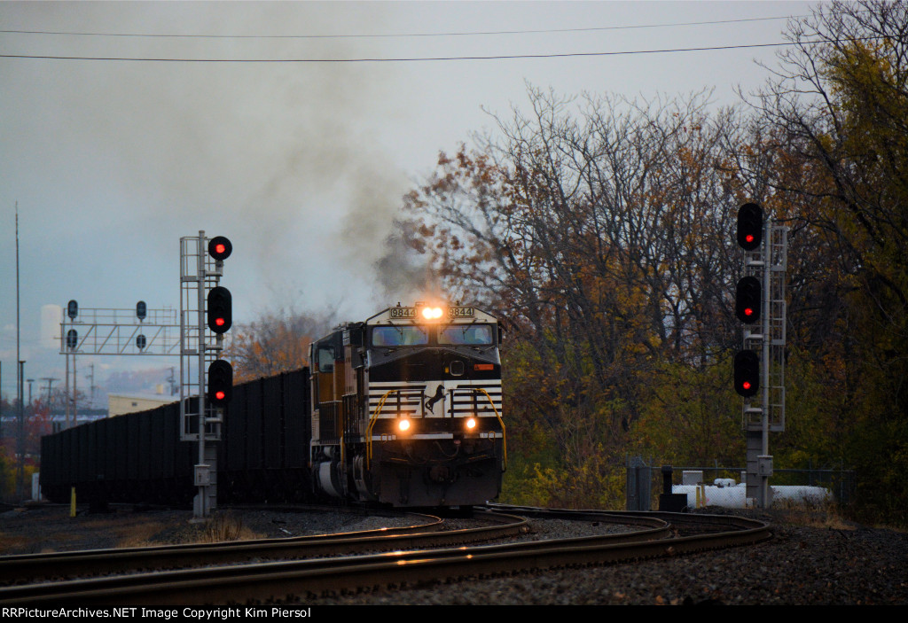 NS 9844 Train 535 Coal Empties